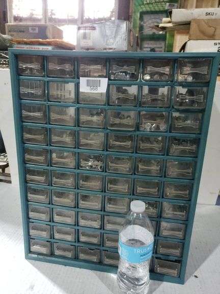 Multi-Drawer Storage Organizer With Small Parts - Trice Auctions