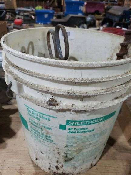 Bucket of Various Tools, Hardware, and Miscellaneous Items - Trice Auctions