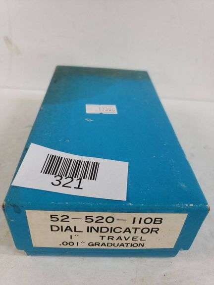 Dial Indicator 52-520-110B with 1 Inch Travel, 0.001 Inch Graduation ...