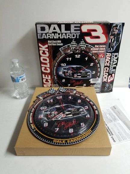 Dale Earnhardt Race Clock With Full Race Sounds - Trice Auctions