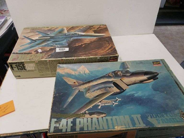 Lot of McDonnell Douglas Model Kits: F-15E Strike Eagle and F-4F ...
