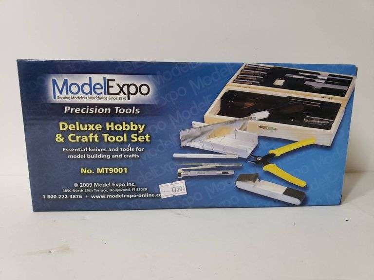 Model Expo MT9001 Deluxe Hobby & Craft Tool Set for Model Building ...