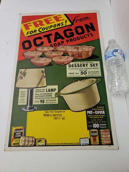 Octagon Soap Products Advertising Poster From 1935- Nevius & Frampton ...