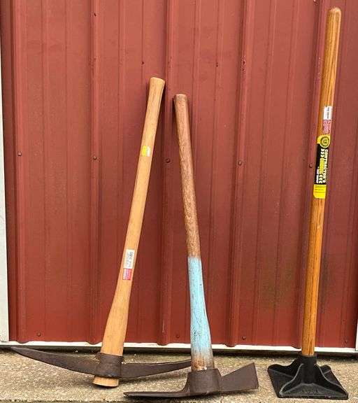 Vintage Iron City Mining Pick Axe & Iron City Mattock, modern 8”x8 ...