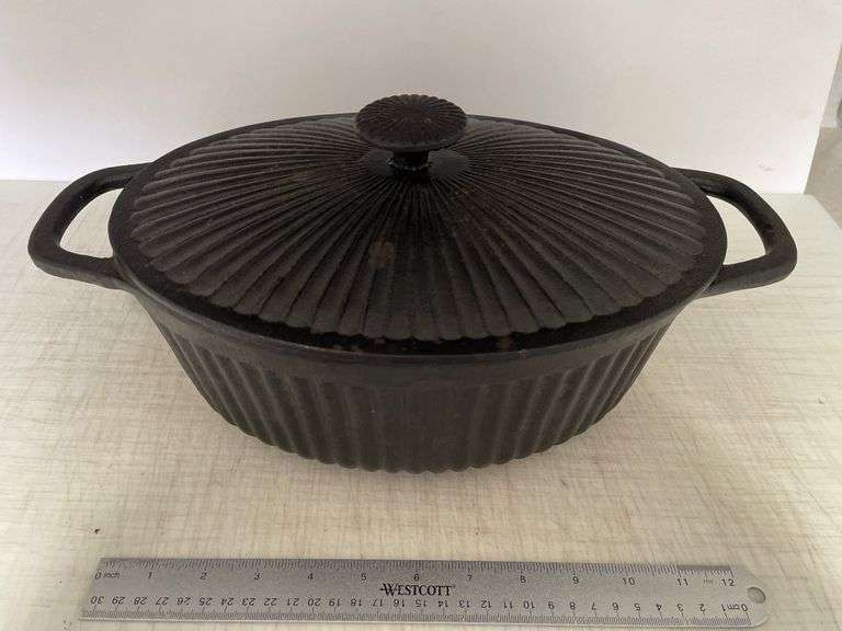 Paula Dean Cast Iron Dutch Oven - Trice Auctions