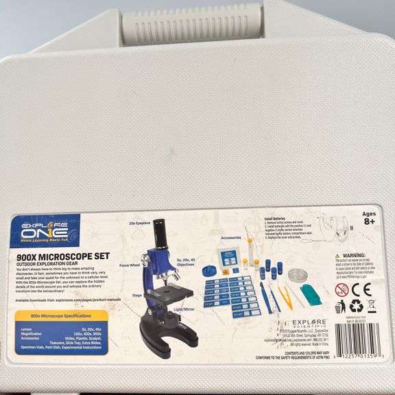 ExploreOne Kids’ 900X Microscope Set - Trice Auctions
