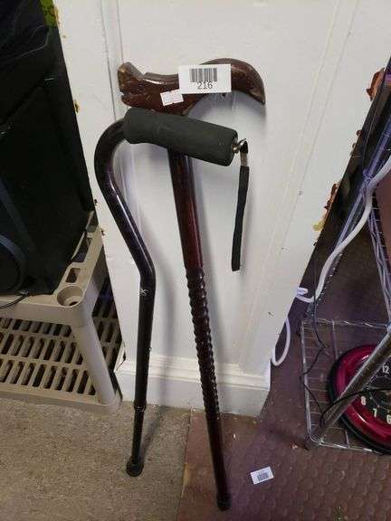 Collection of Three Unique Walking Canes with Distinctive Designs ...