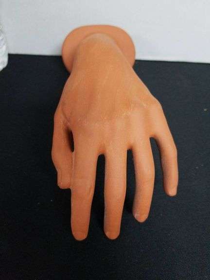 Nancy Funk Terracotta Sculpted Hand wall mount - Trice Auctions