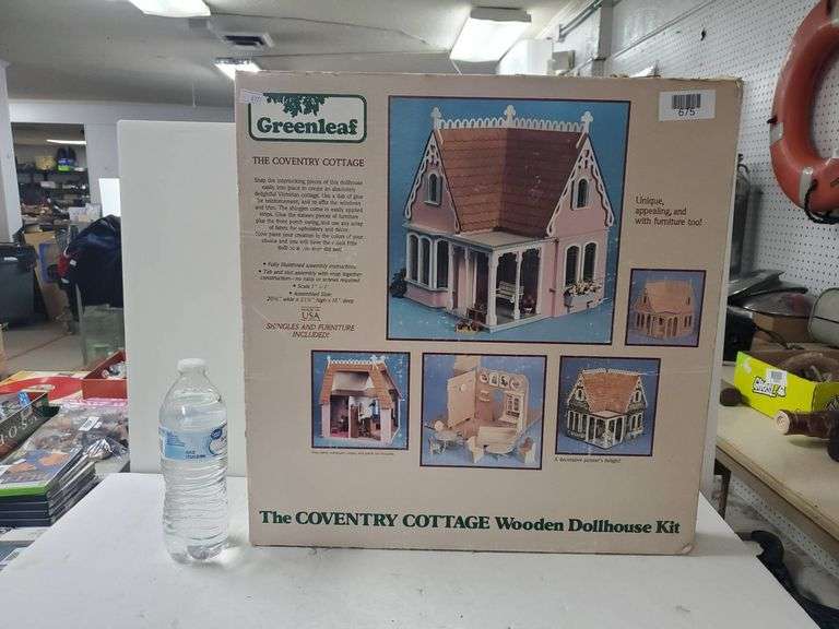 Greenleaf Coventry Cottage Dollhouse Kit with Shingles and Furniture ...
