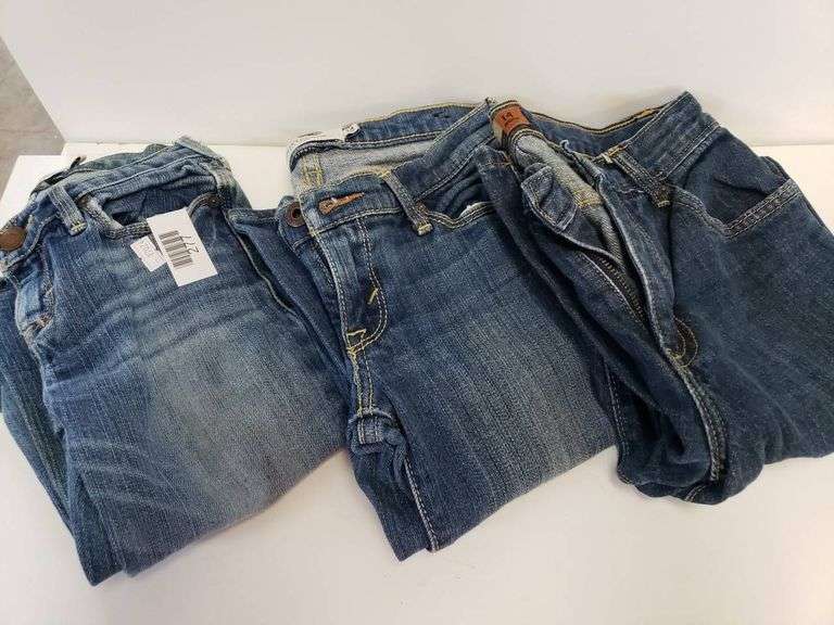 Lot of Denim Jeans from Abercrombie and Old Navy, Sizes 10 and 14 ...