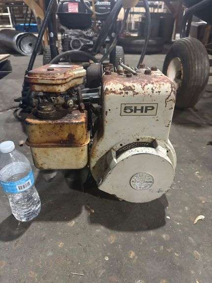 5HP Engine with Attached Components and Visible Rust - Trice Auctions