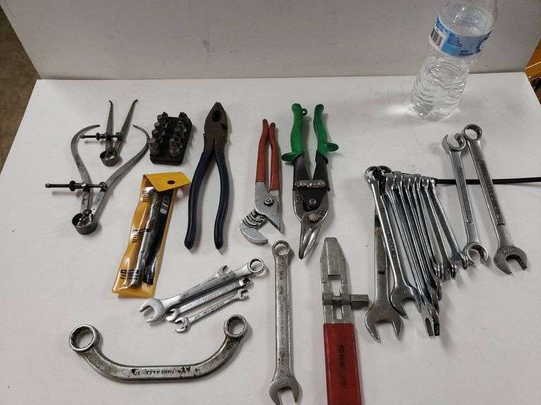 Assorted Hand Tools Including Wrenches, Pliers, and Calipers - Trice Auctions