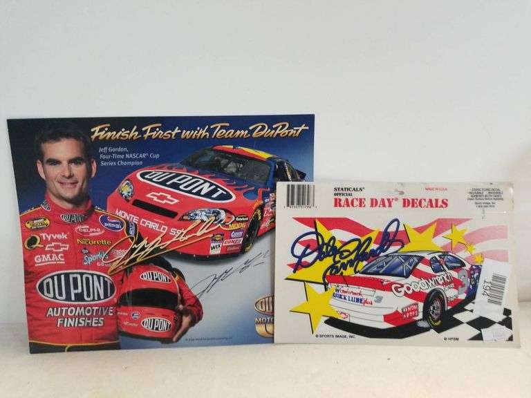 Signed NASCAR Memorabilia Featuring DuPont Promotional Items - Trice ...