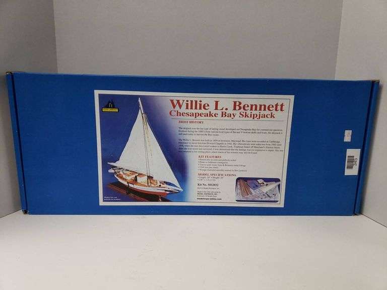 Willie L. Bennett Chesapeake Bay Skipjack Model Kit (Box Is Taped Shut ...
