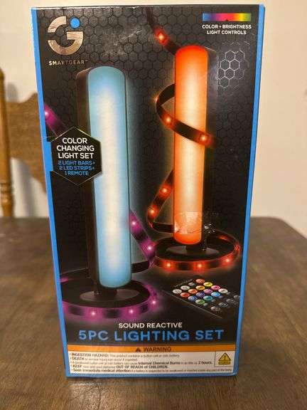 NEW!! Color Changing Sound Reactive 5pc Lighting Set with remote ...