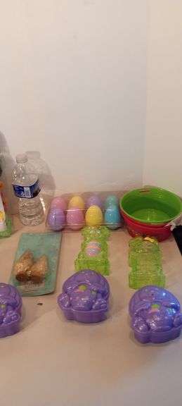 Assortment Miscellaneous Easter Items including Bowling For Bunnies Set - Trice Auctions