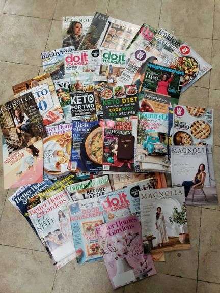 Large Lot of Magazines and Cookbooks on Various Topics - Trice Auctions