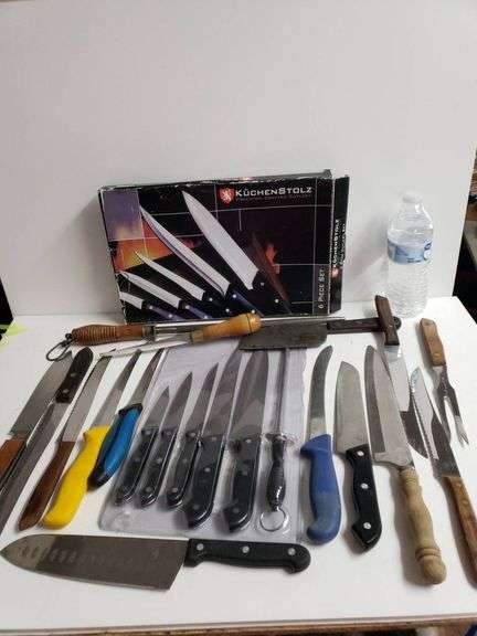 Collection of Various Kitchen and Utility Knives and 6-Piece Set ...