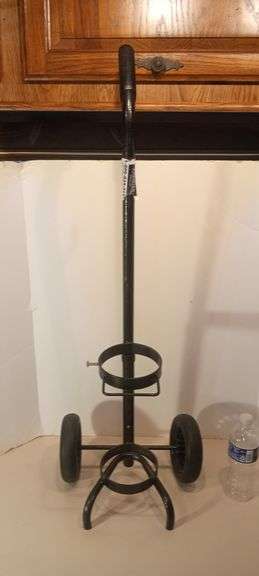 Rolling 2 Wheel Oxygen Cylinder Cart - Trice Auctions