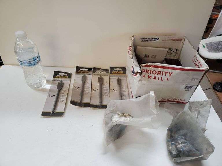 Assorted Tools and Supplies Including Drill Bits and Hardware - Trice Auctions