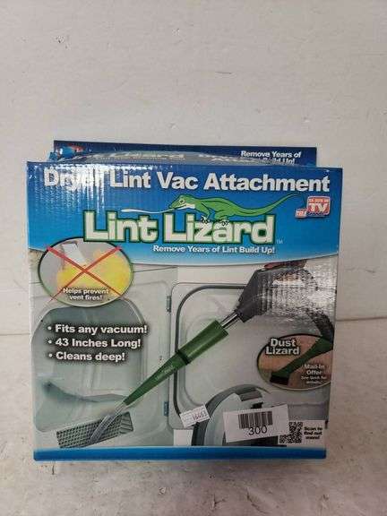 Dryer Lint Vacuum Attachment – Lint Lizard, 43 Inches Long - Trice Auctions