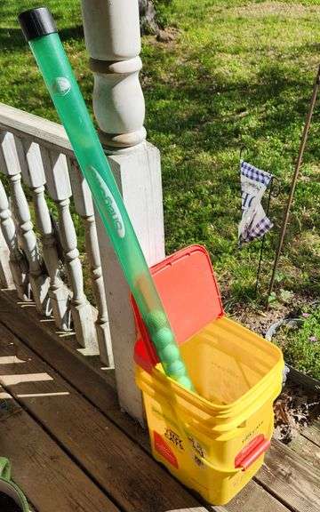 Partial Tub of Used Golf Ball, different Brands, Tees and Stewart and ...
