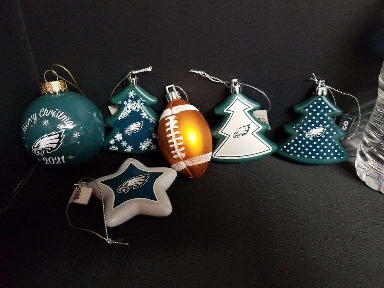 6 Piece Philadelphia Eagles Christmas Decorations for Collectors ...