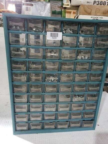 Multi-Drawer Storage Organizer With Small Parts - Trice Auctions