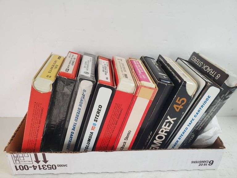 8-Track Tapes with Original Cases - Trice Auctions