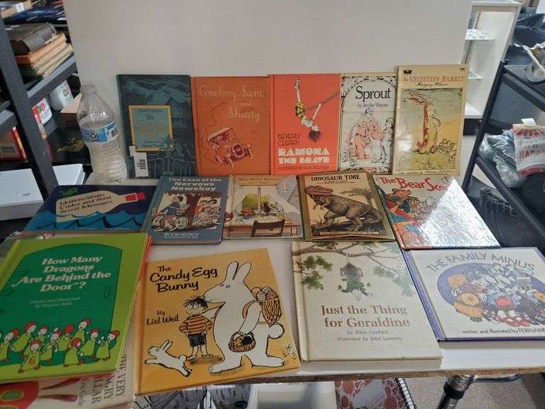 Collection of Children’s Books Featuring Various Titles and Authors ...