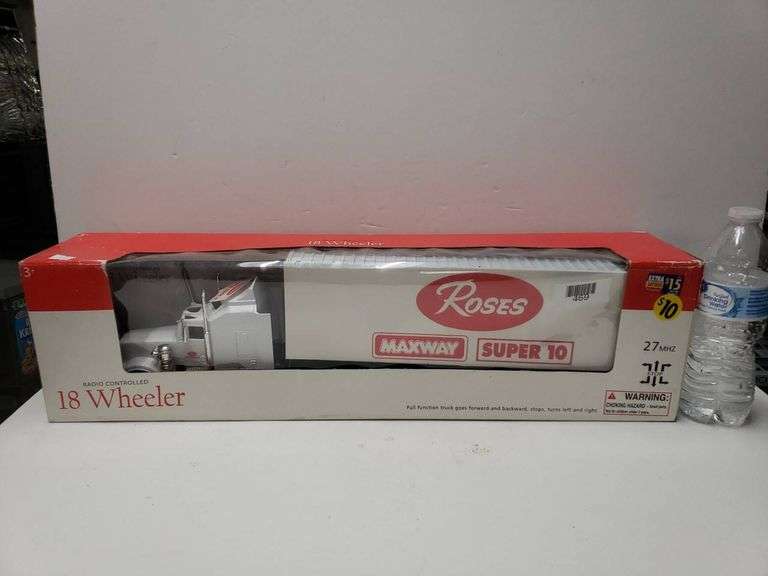 Radio Controlled 18 Wheeler Toy Truck with Roses Maxway Super 10 ...