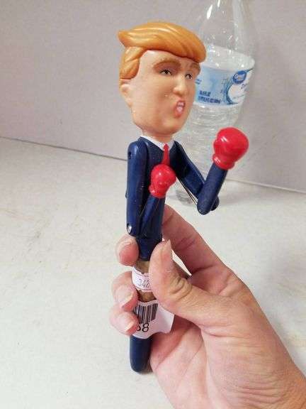 Boxing Toy Figure with Moving Parts Featuring Red Gloves - Trice Auctions