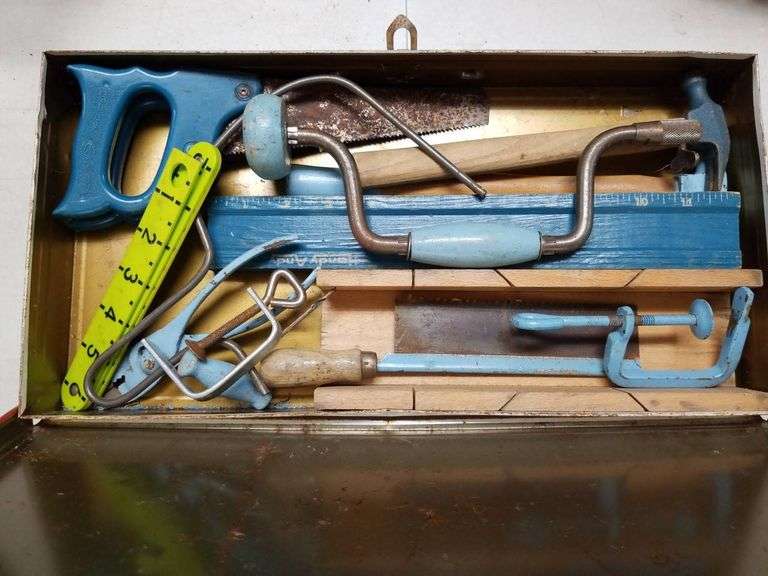 Handy Andy Blue Diamond Tool Set with Assorted Tools - Trice Auctions