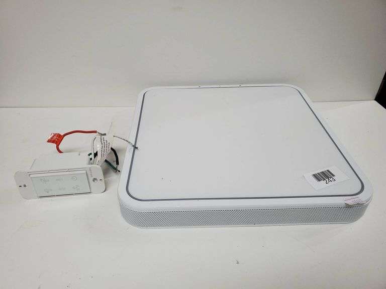 Ceiling-Mounted LED Light Fixture With Remote Controller - Trice Auctions