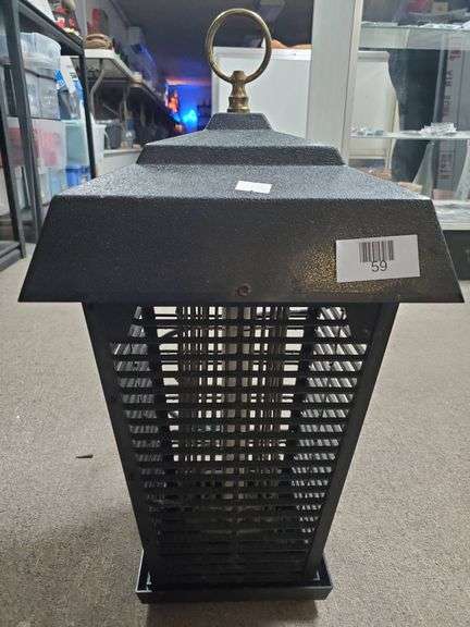 Metal Bug Zapper with Protective Grille and Hanging Loop - Trice Auctions