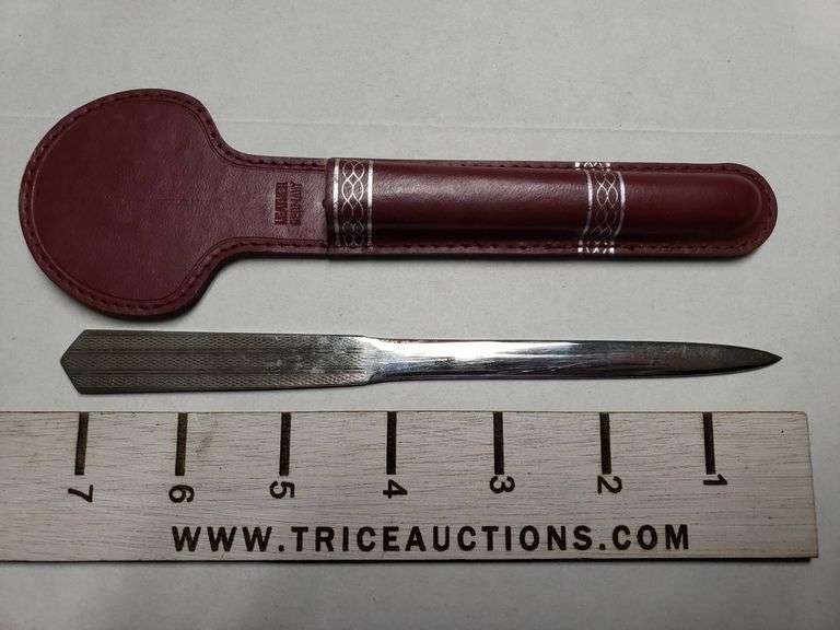 German-Made Letter Opener with Leather Case, Solingen Mark - Trice Auctions