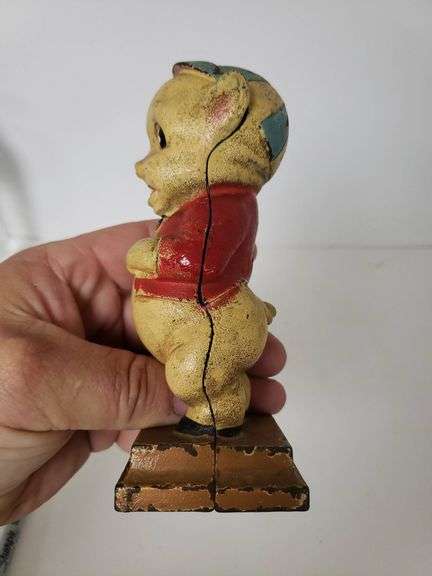 Porky Pig Hubley Co. Circa Bank Cast Metal Figure - Trice Auctions