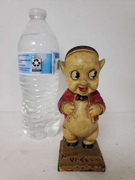 Porky Pig Hubley Co. Circa Bank Cast Metal Figure - Trice Auctions