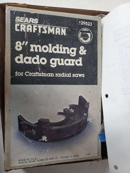 Sears Craftsman 8-Inch Molding & Dado Guard with Manuals and ...