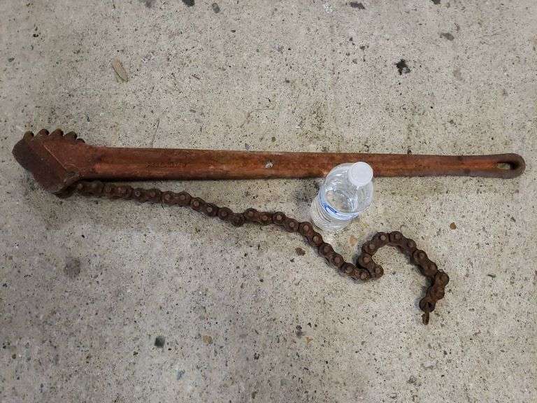 Ridgid Chain Pipe Wrench with Integrated Chain Link - Trice Auctions