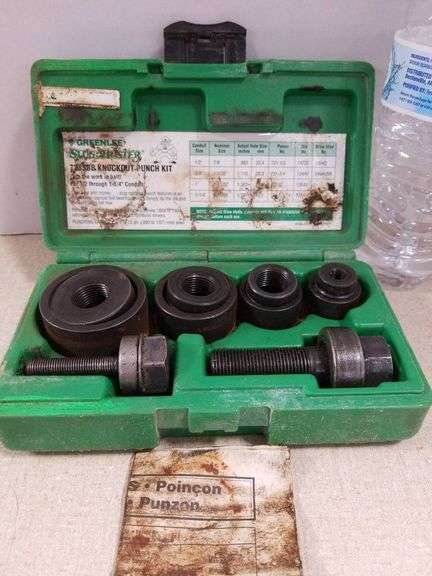 Greenlee Slug-Buster 7235BB Knockout Punch Set with Case - Trice Auctions