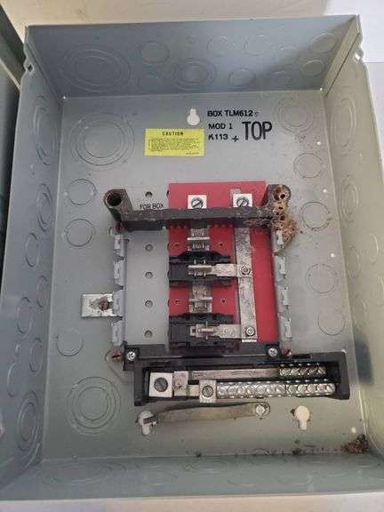 Electrical Panel Box with Terminals and Knockout Openings - Trice Auctions
