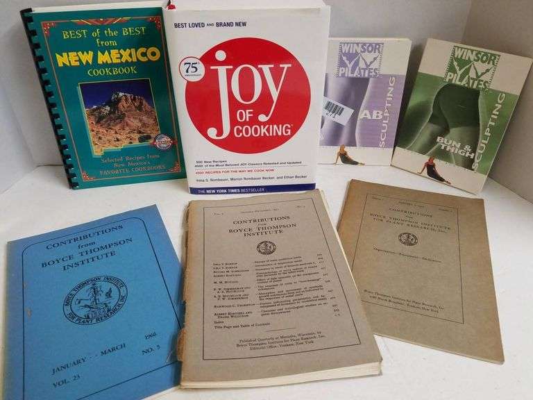 Collection of Cookbooks and Research Publications with Pilates DVDs ...