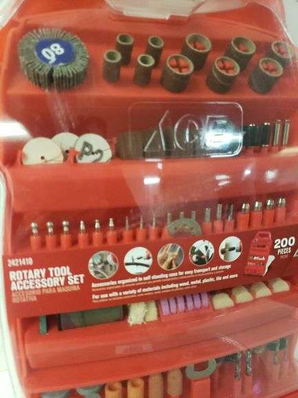 Rotary Tool Accessory Sets: 200-Piece ACE and 276-Piece Mastercraft ...