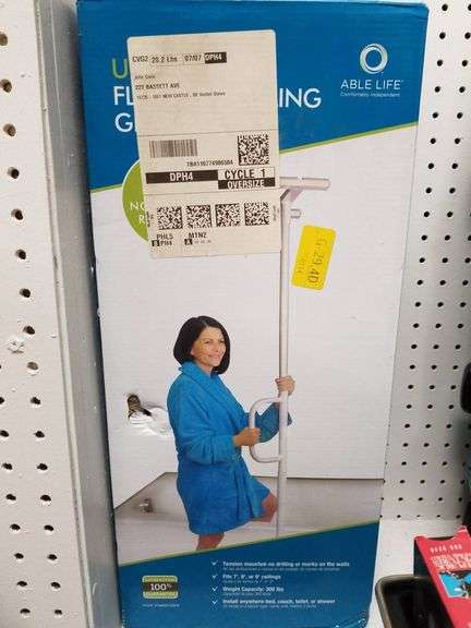 Able Life Universal Floor To Ceiling Grab Bar - Trice Auctions