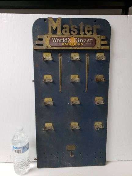 Master World’s Finest Padlocks Display Board - Trice Auctions