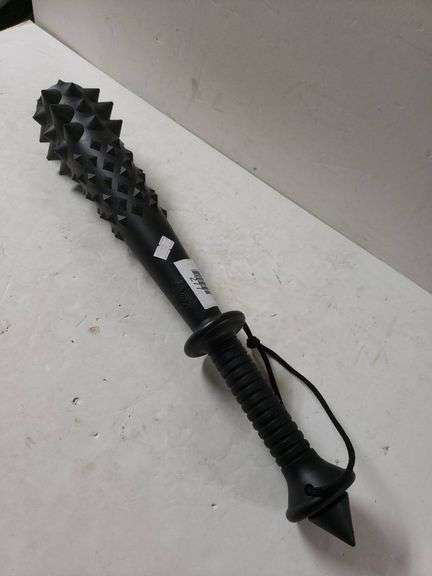 Black Spiked Club with Strap and Embossed Marking - Trice Auctions