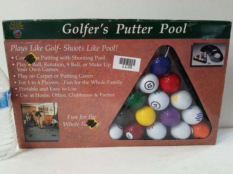 Club Champ Golfer’s Putter Pool Game Set with Accessories - Trice Auctions