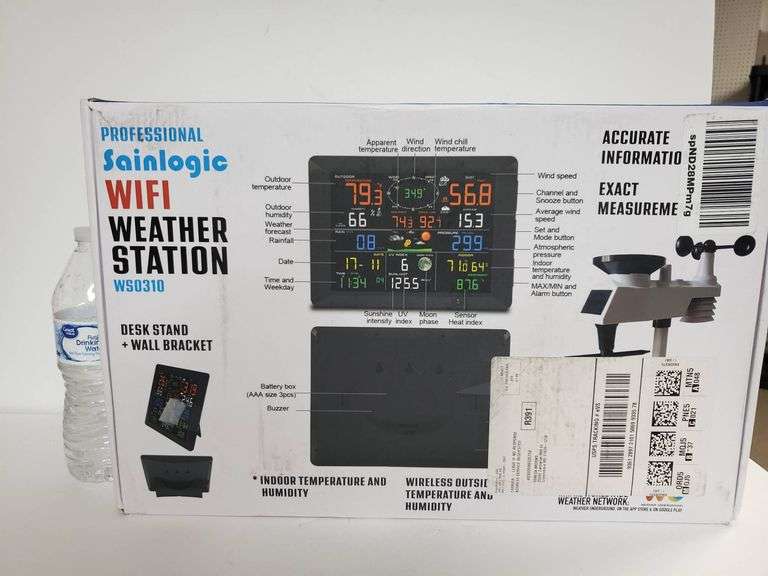 Professional Sainlogic WiFi Weather Station WSH0310 with Sensors and ...