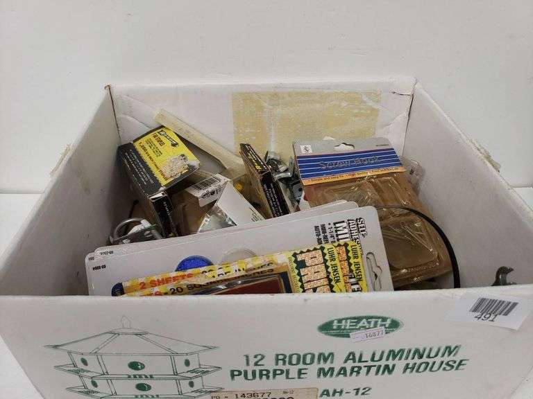 Box of Assorted Hardware Items and Accessories - Trice Auctions